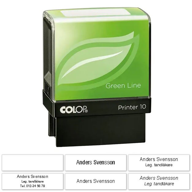 Printer Colop Green Line 10 27x10 mm, Röd - Unigraphics