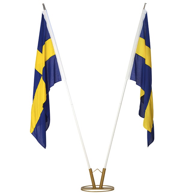 Fanställ för 2 fanor - Stämplar, trycksaker, gravyrer, skyltar och flaggor
