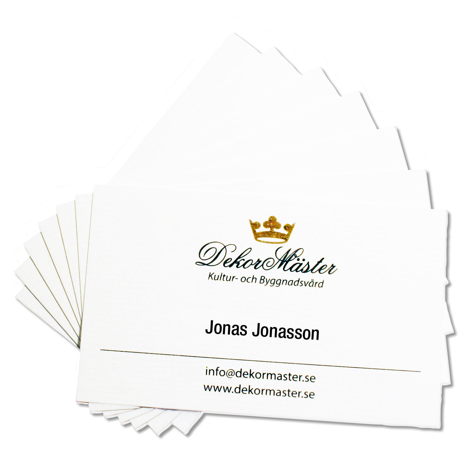 Visitkort 1+1 (svart) - 90x55 mm - Unigraphics